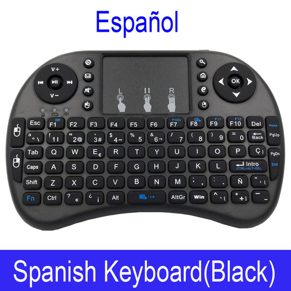 7 color backlit i8 Mini Wireless Keyboard 2.4ghz English Russian 3 col ...